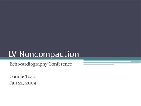 Ppt Lv Noncompaction Powerpoint Presentation Free Download Id1948729