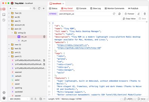 推荐一款开源、高效、灵活的redis桌面管理工具：tiny Rdm！支持调试与分析功能！ 狂师 博客园
