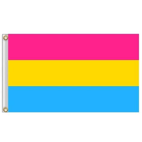 Pansexuality Flag 90cm X 150cm Wish Pansexual Flag Pansexual Pride