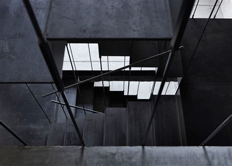 Continuous Staircase Connects Levels Of Florian Buschs K8 Bar