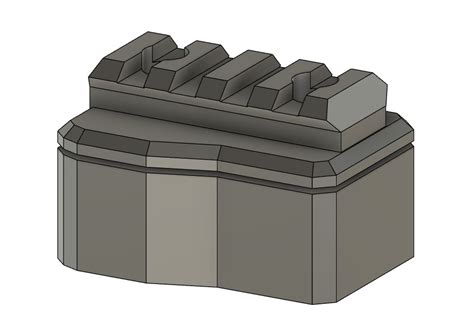 Stl File Mp7 Buttstock Adapter With Ris Picatinny Rail For Well R4 Aeg Tm 🔫 ・3d Printer Model