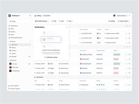 Yaoues Saas Dashboard For Hiring Management Ui Design Dashboard Web Application Design Web