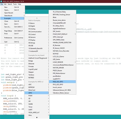 Interfacing Rgb Led With Aries V3 0 Board Vega Processors Blog