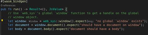 Type Hints And Drill Downs Do Not Work With Wasm Bindgenweb Sys