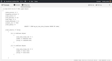 Wp Console Wordpress Php Console Powered By Psysh Wordpress Plugin