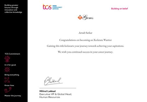 Arnab Sarkar On Linkedin Learning Tataconsultancyservices Tcs