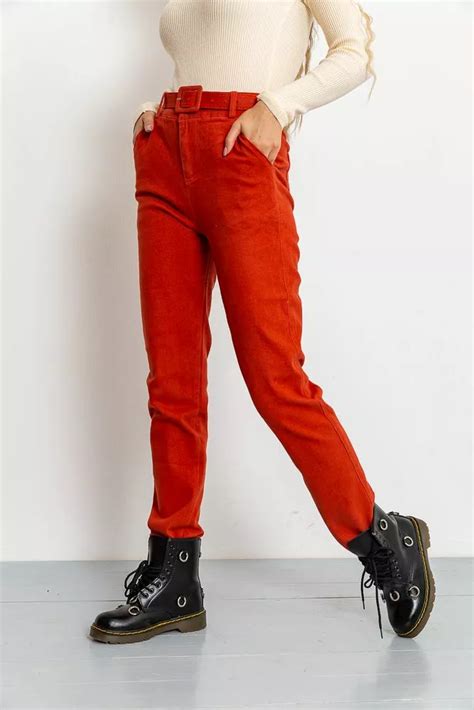 Штани жіночі уцінка колір теракотовий 131r111 U 4 купити в Україні Ціна відгуки