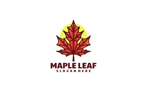 Maple Leaf Simple Logo Style 230146 Templatemonster