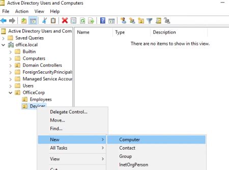 How To Manage Active Directory Computers Part Create And Delete Computer Accounts