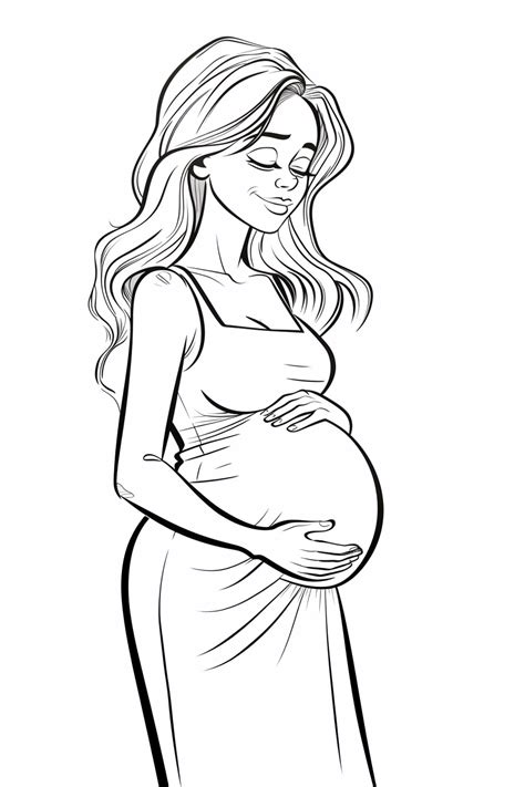 Pregnant Woman Coloring Pages Pregnant Woman Coloring Pages