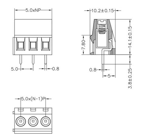 Custom Electrical Terminal Block Quickly Distinguish Between The Different Coloured Terminals