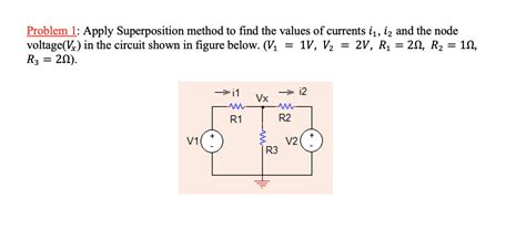 Solved Problem 1 Apply Superposition Method To Find The