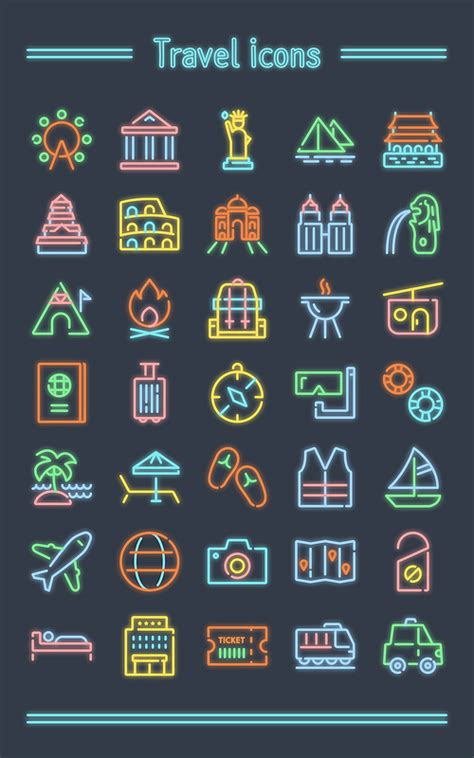 유토이미지 아이콘 네온사인아이콘 주방용품