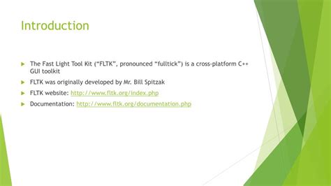 Ppt Fltk Tutorial Powerpoint Presentation Free Download Id1581824