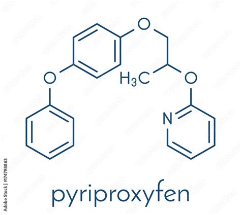 Pyriproxyfen Pesticide Molecule Juvenile Hormone Analogue That