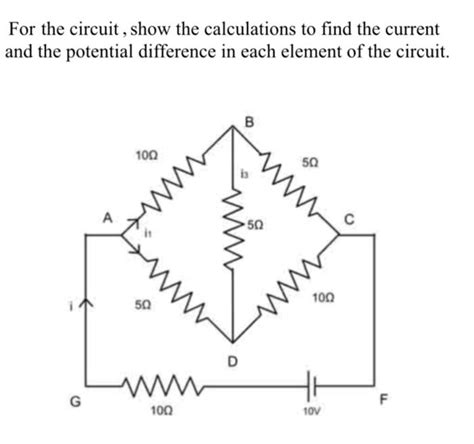 Solved For The Circuit Show The Calculations To Find The Chegg Com