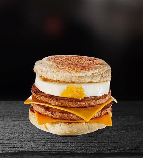 Double Sausage And Egg Mcmuffin Mcdonalds