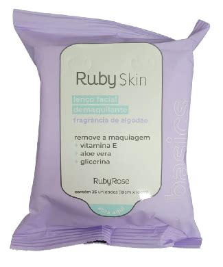 Lenço Demaquilante Basics Ruby Rose HB203 Bem Mulher Maquiagens