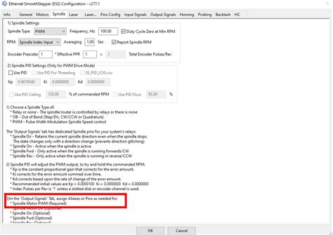 How To Fix This Ess Spindle Pwm Is Not Enbabled Or Assigend The