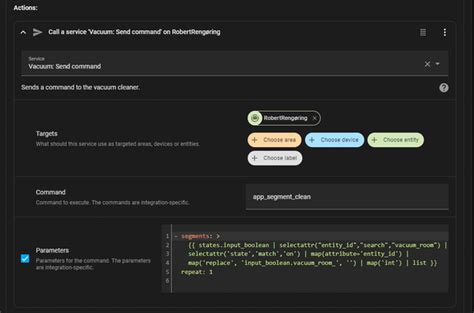 How Can I Do This Dynamically Pass Parameters To A Service Rhomeassistant