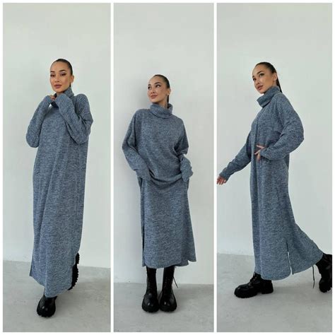 Теплі довгі плаття сукні максі — ціна 735 грн у каталозі Довгі сукні Купити жіночі речі за