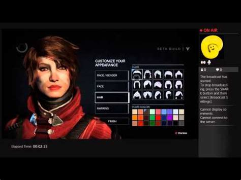 Destiny Character Creation Warlock Female Youtube
