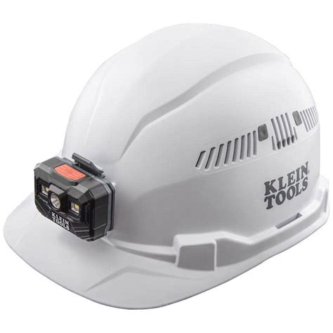 Klein Tools Hard Hat Vented Cap Style With Rechargeable Headlamp