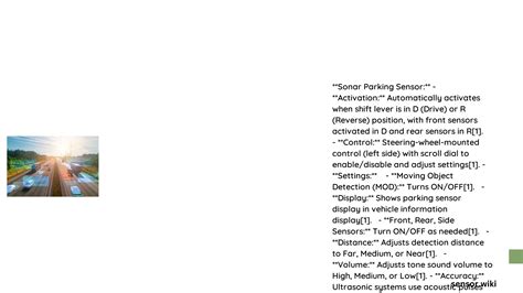 Sonar Parking Sensor Complete Guide To Installation Features And Troubleshooting Sensor Wiki