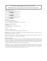 IEOR 162 Spring 2021 Lecture 1 Pdf Department Of Industrial