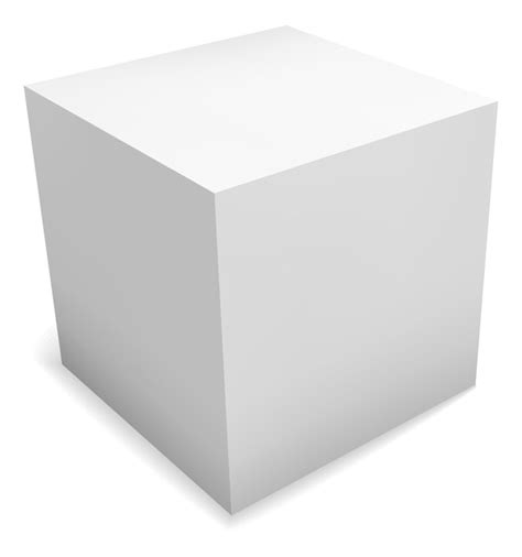 Premium Vector Blank White Cube 3d Block Realistic Mockup