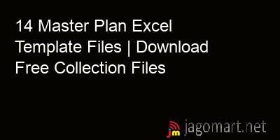 Master Plan Excel Template Files Download Free Collection Files