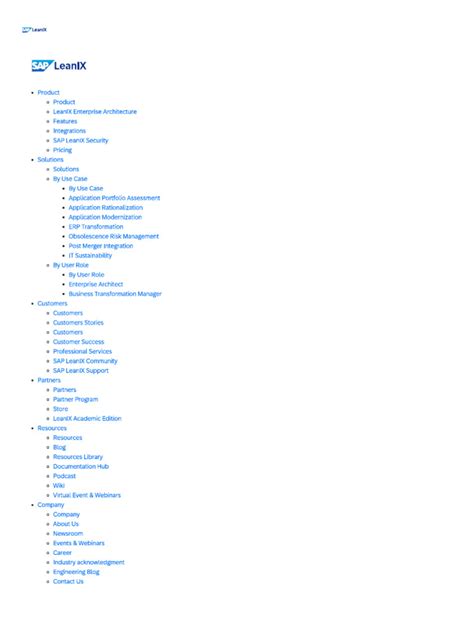 Sap Leanix Framework Pdf