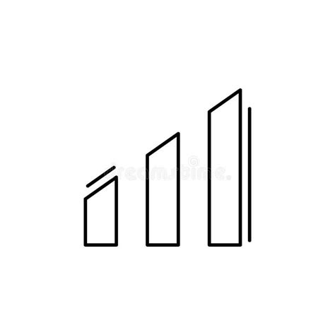 signal networking icon simple line outline vector elements of