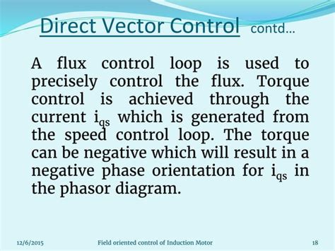 Updated Field Oriented Control Of Induction Motorpptx
