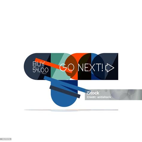 최소한의 깨끗 한 평면 추상 옵션 단계 Infographic 디자인 요소 도형사각형 원형 및 라인 레이아웃 샘플 텍스트 라운드 결정에 대한 스톡 벡터 아트 및 기타 이미지