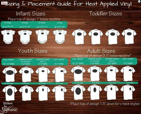 Vinyl Shirt Placement Guide Printable Printable Templates