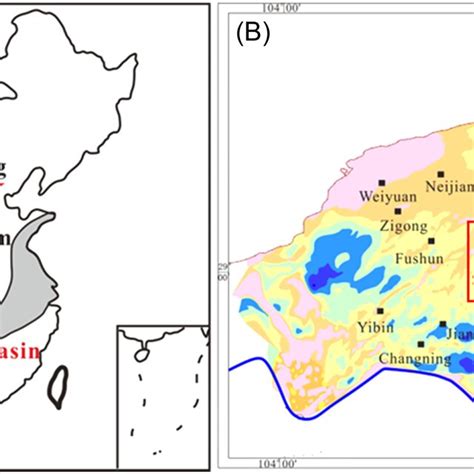 Geological Overview Of Sichuan Basin A Location Map B Buried Download Scientific Diagram