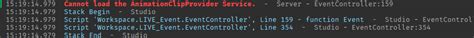 Cannot Load The AnimationClipProviderService Scripting Support Developer Forum Roblox