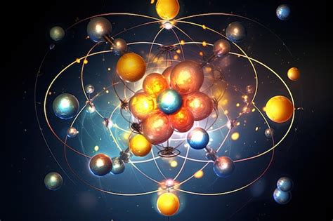 Premium AI Image The Atomic Nucleus Is The Small Dense Region Consisting Of Protons And