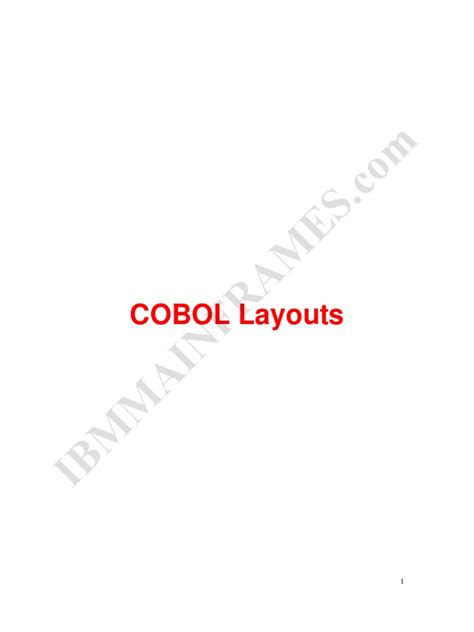Cobol Layouts Pdf Data Type File Format