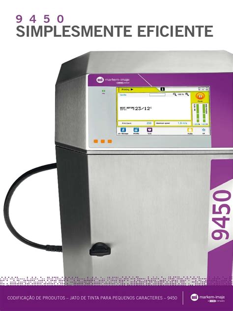Markem Imaje 9450 X6 Br A2 Pdf Impressora Informática Informática