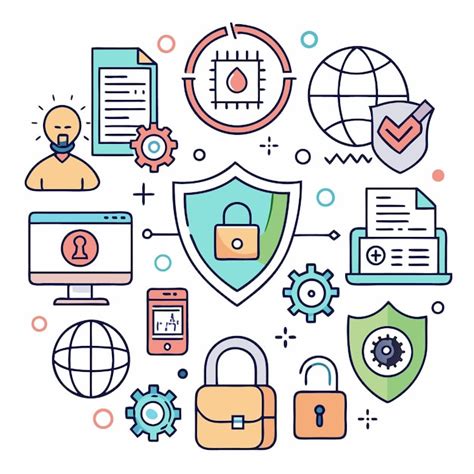 Cyber Security Data Protection And Digital Privacy Concept Illustration Premium Ai Generated