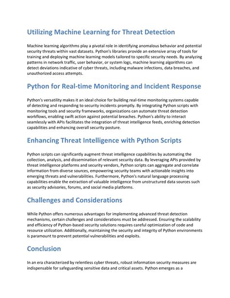 Ppt Enhancing Information Security With Advanced Threat Detection Using Python Powerpoint