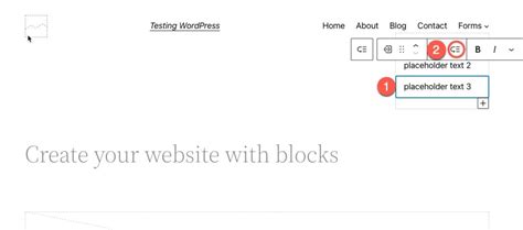 creating submenus using the wordpress fse inmotion hosting
