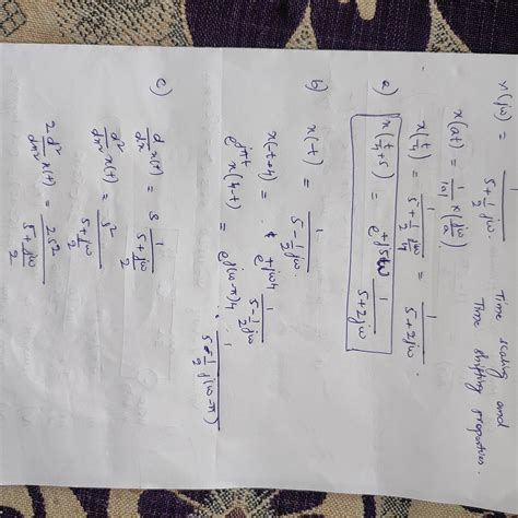 Solved Signals And Systems Fourier Transform Properties Of