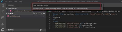 Integrating Azure Data Studio With Git And GitHub