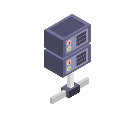 Premium Vector Isometric Server