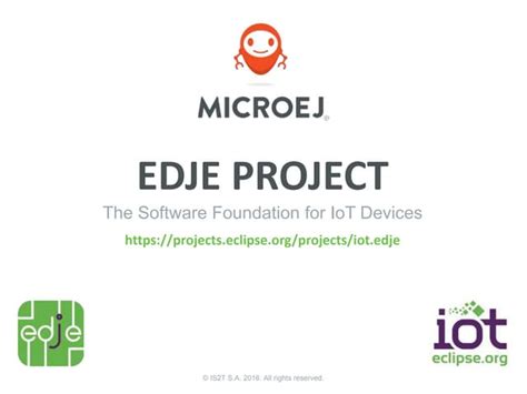 Eclipse Edje A Java Api For Microcontrollers Ppt