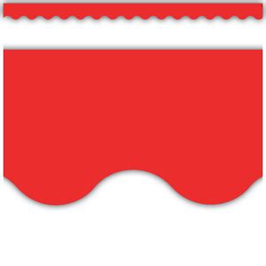 Red Scalloped Border Trim TCR4174 Teacher Created Resources