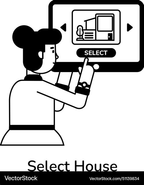 Select House Royalty Free Vector Image Vectorstock